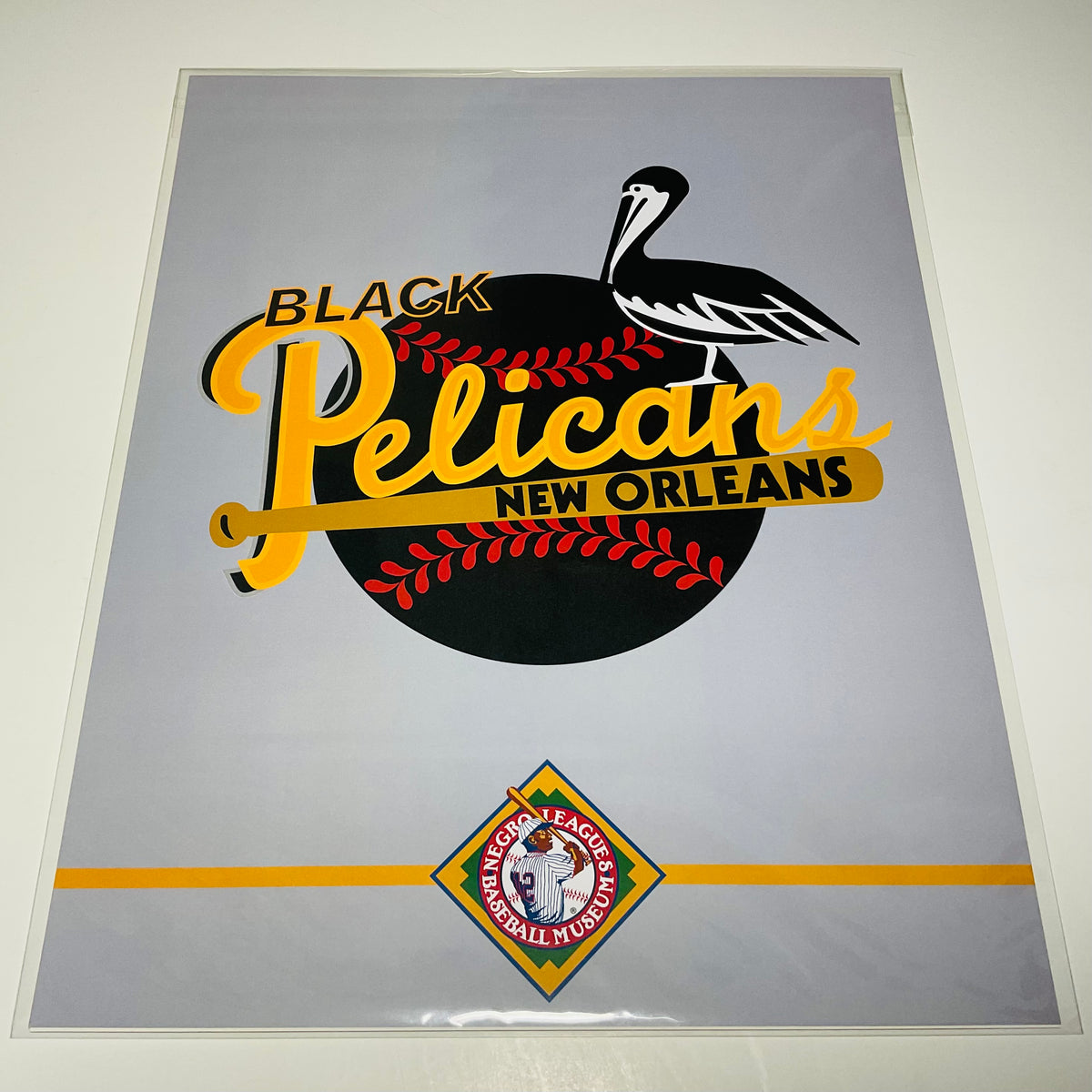 New Orleans Black Pelicans Logo Print | 11inx14in – BIYB | A Beard Care + Life.Style. Brand
