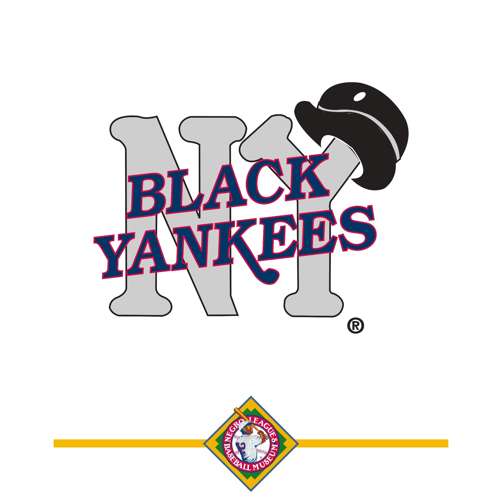 New York Black Yankees Logo Print | 11inx14in – BIYB | A Beard Care ...