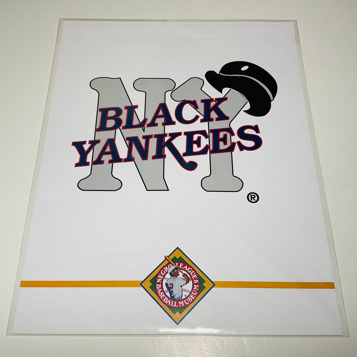 New York Black Yankees Logo Print | 11inx14in – BIYB | A Beard Care ...